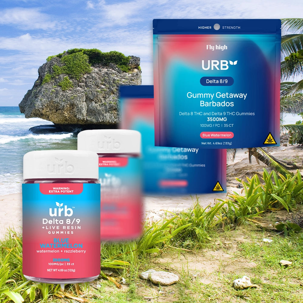 Gummy Getaway Barbados: D8/D9 Live Resin (3,500 MG) | URB